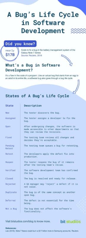 Anatomy of a Bugs Life Cycle in Software Testing / BIT Studios