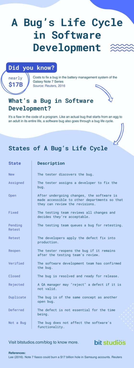 Anatomy of a Bugs Life Cycle in Software Testing / BIT Studios